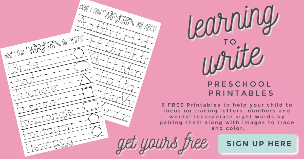 Free Educational Printables for Preschoolers - Amy's Balancing Act