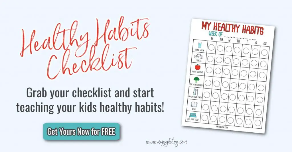 How To Teach Your Kids Healthy Habits {Free Printable Checklist ...